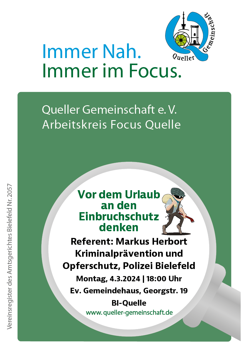 Focus Quelle Einbruchschutz 2024 – Queller Gemeinschaft